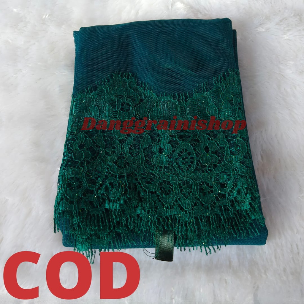 Jual Slayer pengantin Tile polos Brokat Renda, kerudung pesta ...