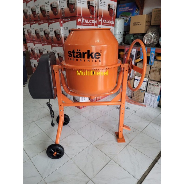 Jual Mesin Pengaduk Semen Beton Listrik 200liter STARKE Mesin Molen Concrete | Shopee Indonesia