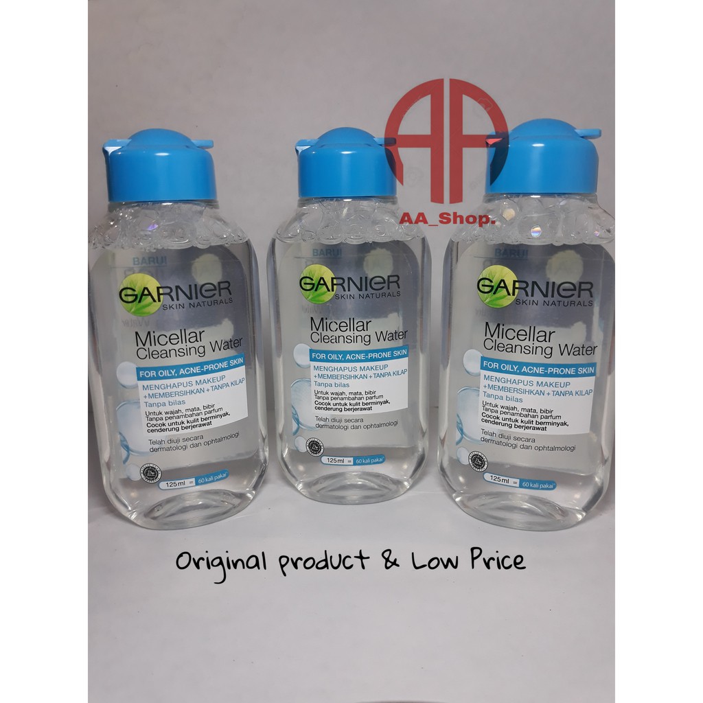 Jual Garnier Micellar Water Blue 125ml | Shopee Indonesia