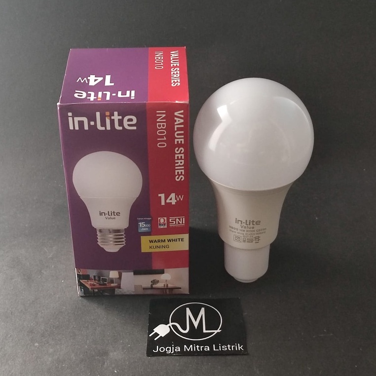 Jual LAMPU LED INLITE VALUE INB010 14 WATT - KUNING | Shopee Indonesia