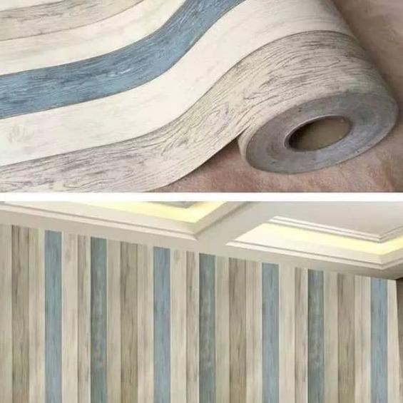 Jual ASIRK* ღxai⋆ Walpaper dinding motif kayu 3 warna ukuran ...