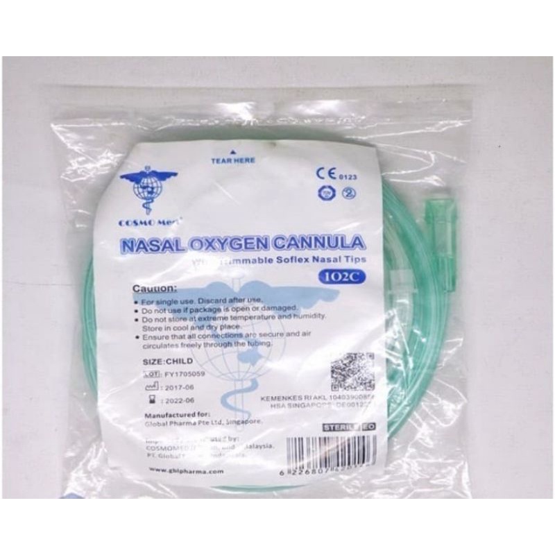Jual Dijual Nasal Oxygen Cannula Child / Selang Kanul Oksigen Anak ...