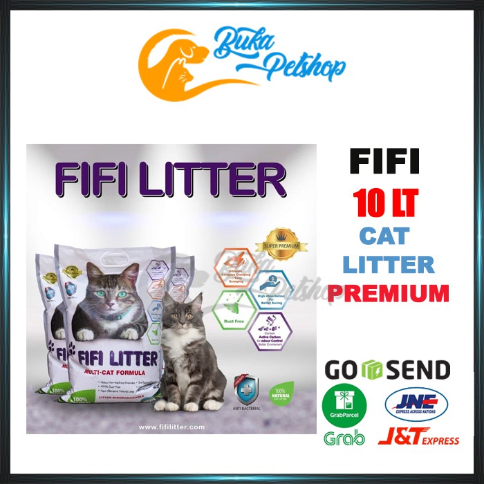 Jual Pasir Kucing Premium FIFI Litter 10lt White | Shopee Indonesia