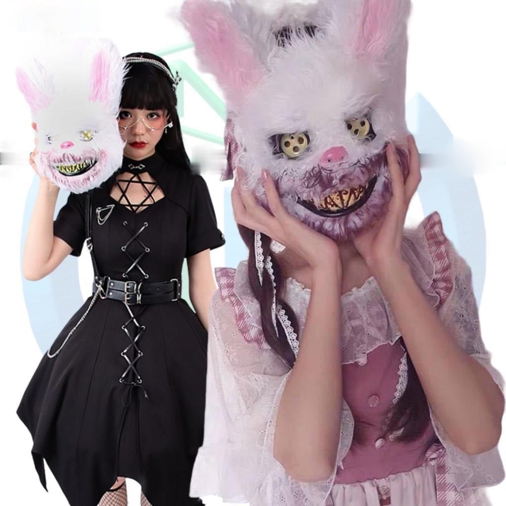 Jual BST 100% Flogger Topeng Kelinci Bulu Boneka Rabbit Sweet Killer ...