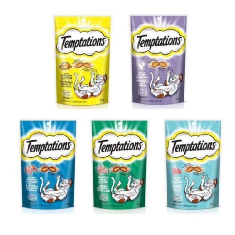 Jual Temptation Snack Kucing Cemilan All Variant 85gr | Shopee Indonesia