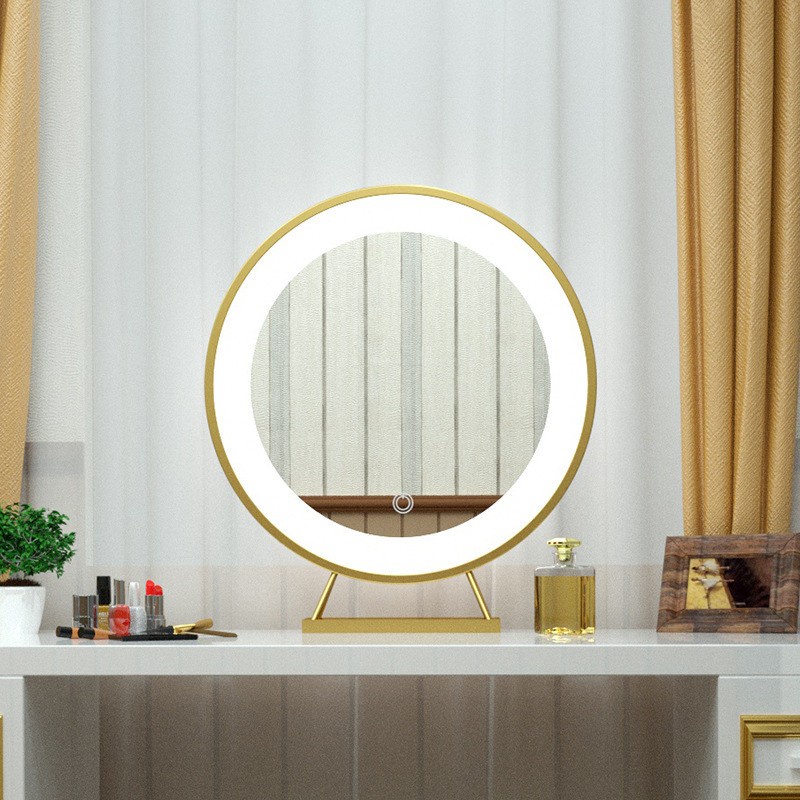 Jual Cermin Kaca LED Besar Uk 50 cm / Large LED Desktop Makeup Mirror ...