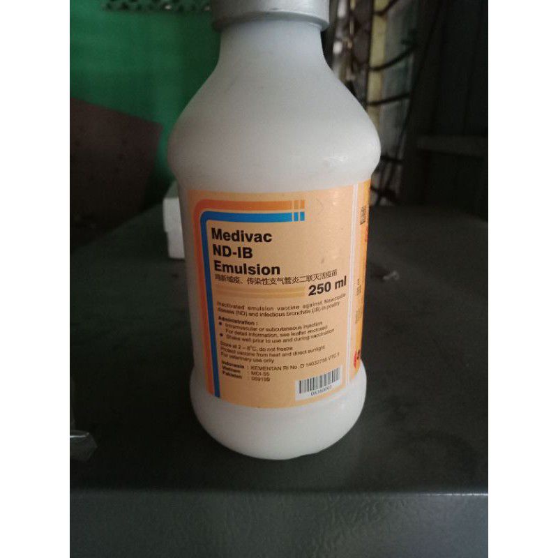 Jual ND IB EMULSION 250 ml vaksin injeksi ayam | Shopee Indonesia