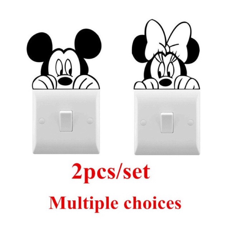 Jual STIKER MOBIL/MOTOR STICKER CUTTING MICKY MOUSE SAKLAR LAMPU LUCU ...