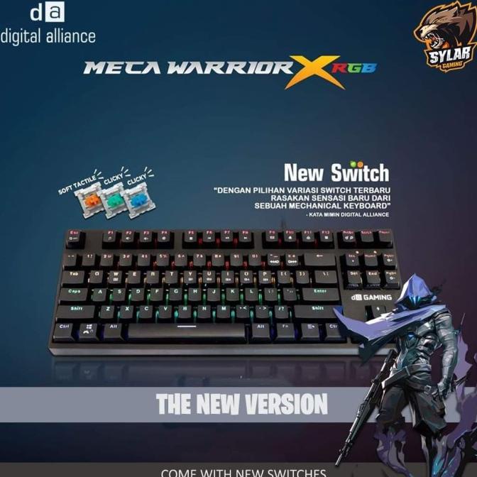 Jual Digital Alliance Meca Warrior X RGB TKL Mechanical Gaming Keyboard ...