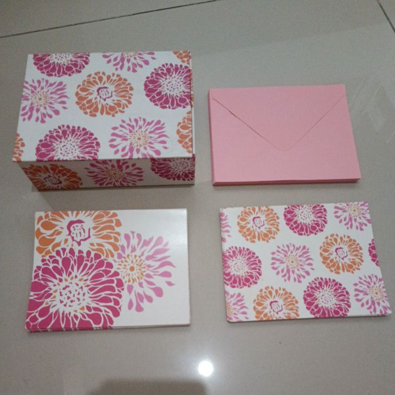 Jual Flower Note Card Set / Kartu Ucapan Motif Bunga | Shopee Indonesia