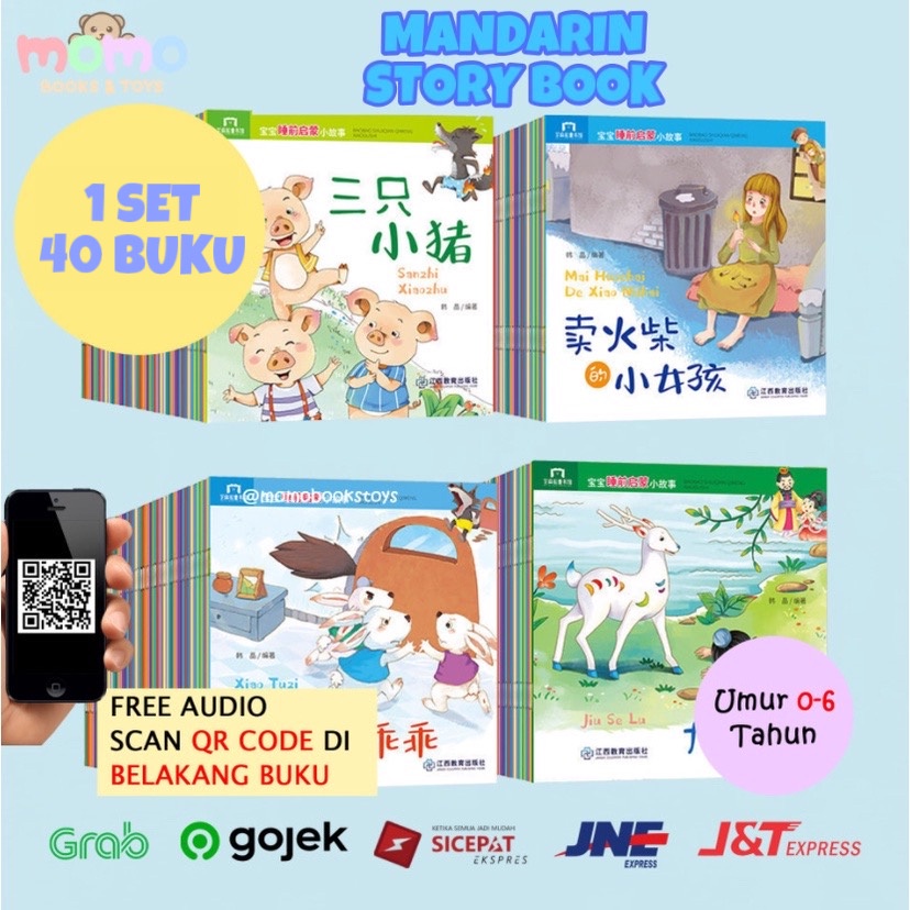 Jual [MOMO] 1 SET 60 Buku Cerita Mandarin Anak (Age 0-6) | Chinese ...