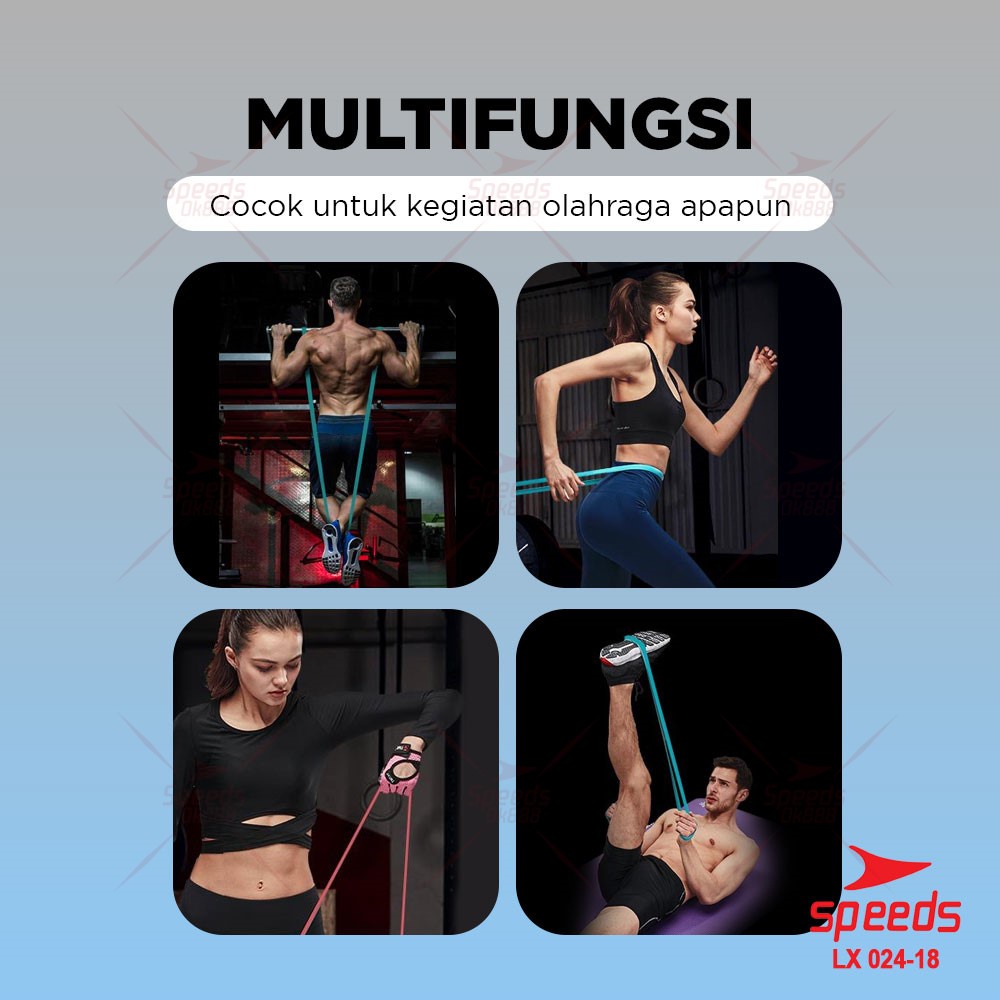 Jual SPEEDS Tali Fitness Loopbands Resistance Bands Tali Karet Elastis ...