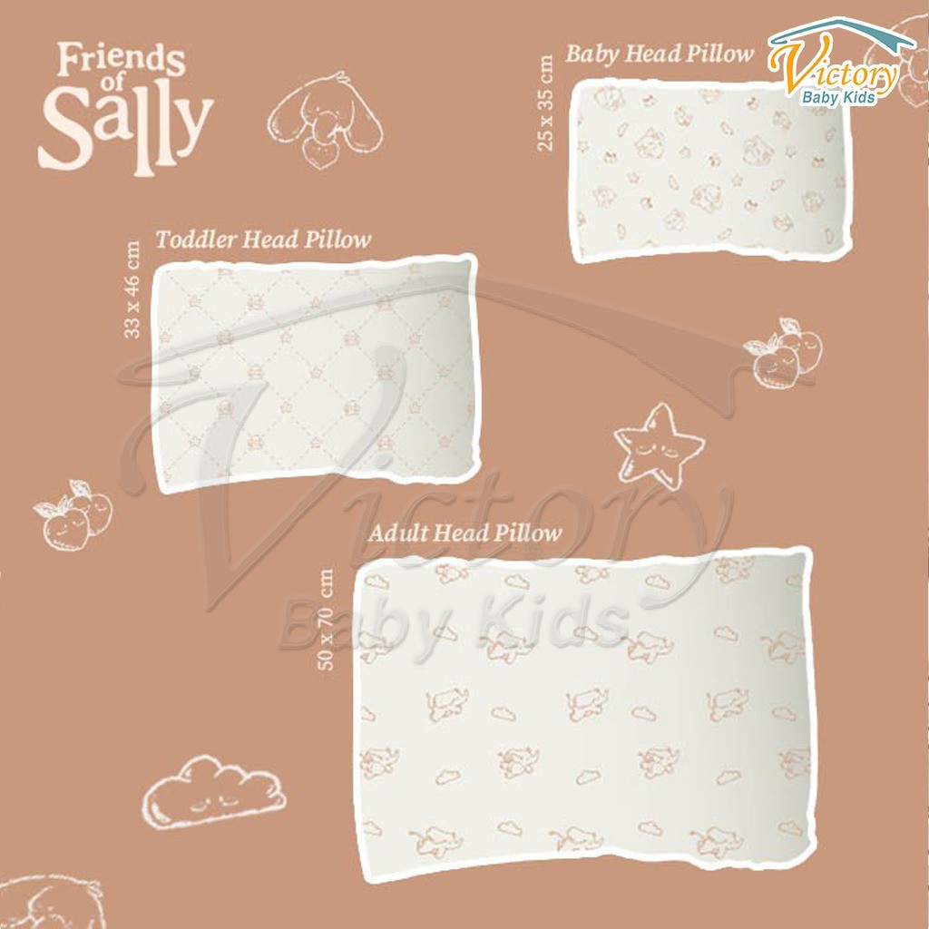 Jual Friends of Sally Baby & Toddler Head Pillow - Bantal | Shopee ...