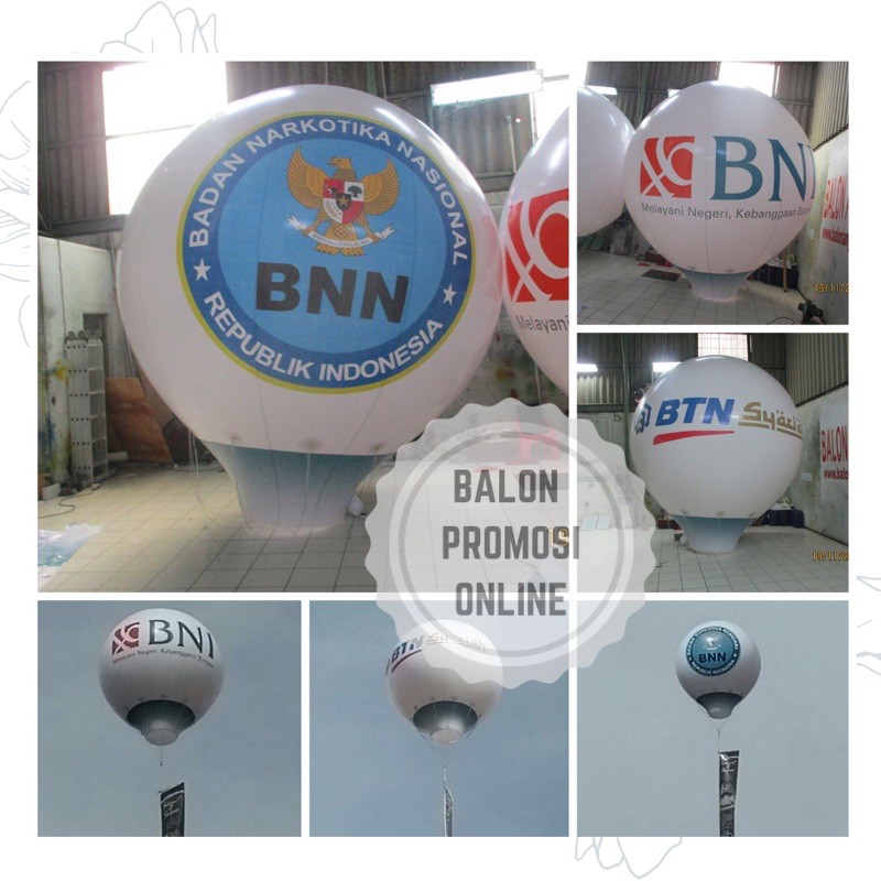 Jual Balon Udara | Balon Udara Promosi | Balon Oval diameter 3m ...