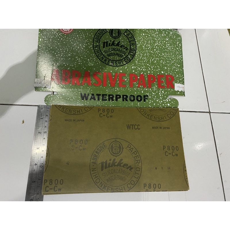 Jual amplas nikken 1/2 lembar grit 800 ori jepang nano burn coating ...