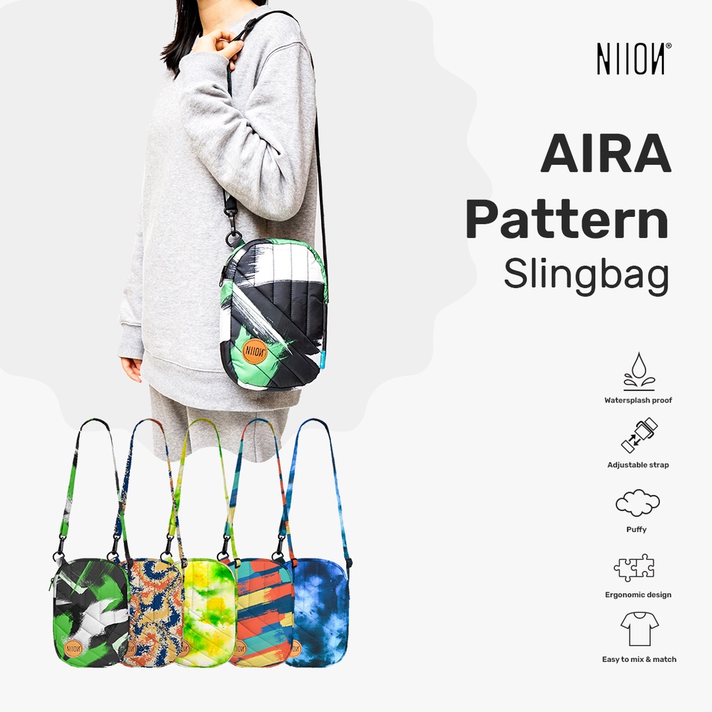 Jual Niion Aira Pattern Collection Sling Bag / Tas Selempang Wanita ...