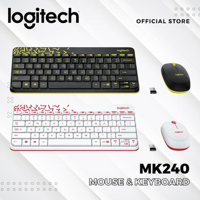 Jual Logitech MK240 / MK 240 Wireless Combo Mouse & Keyboard | Shopee Indonesia