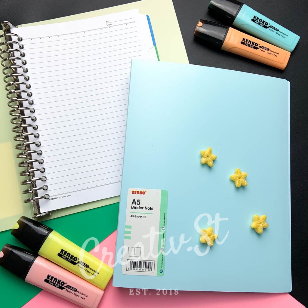 Jual KENKO Binder Note A5 Pastel Bnpp 20 Ring 15 Cm X 21 Cm | Shopee ...