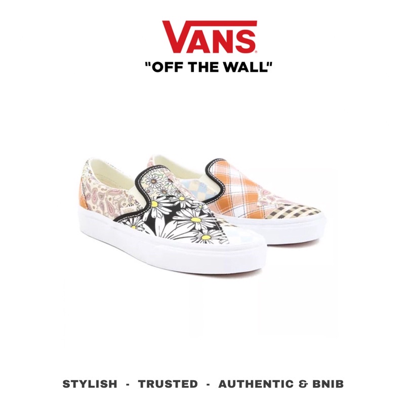 Jual Vans Slip On Meadow Patchwork Original | Shopee Indonesia