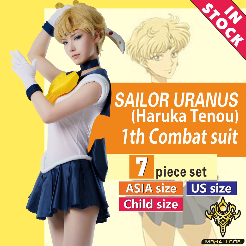 Jual MRHALLCOS Anime Cosplay Sailor Moon Uranus Haruka Teno Crystal ...