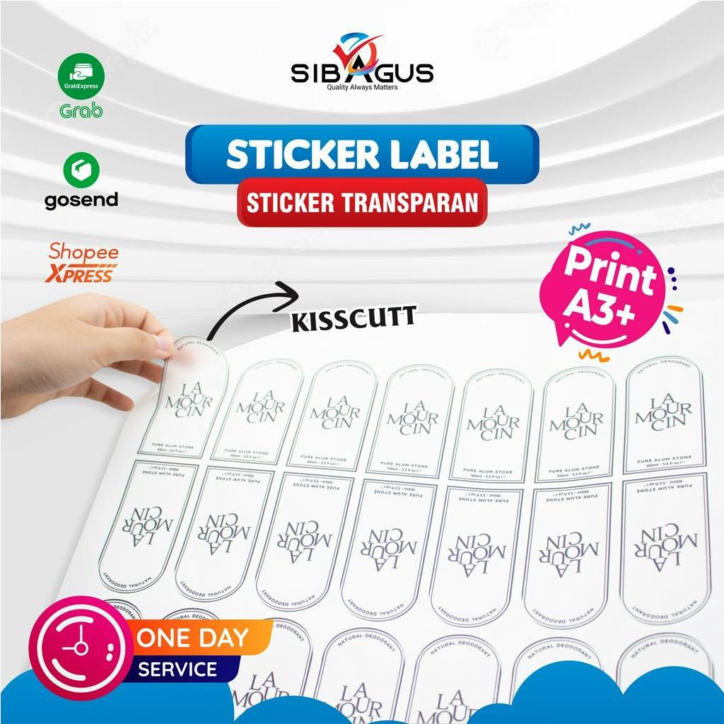 Jual Cetak Sticker Transparant | Stiker Botol | Stiker Minuman | Stiker ...