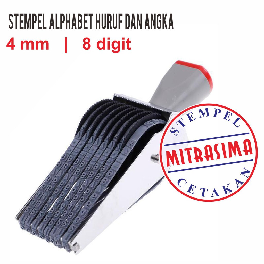 Jual Stempel serbaguna Alphabet ( Angka dan huruf ) sistem diputar ...
