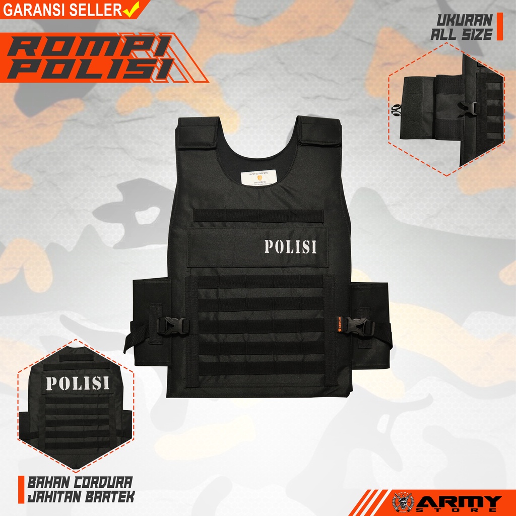 Jual Rompi Polisi/Rompi Motor/Bodyvest Anti Angin | Shopee Indonesia