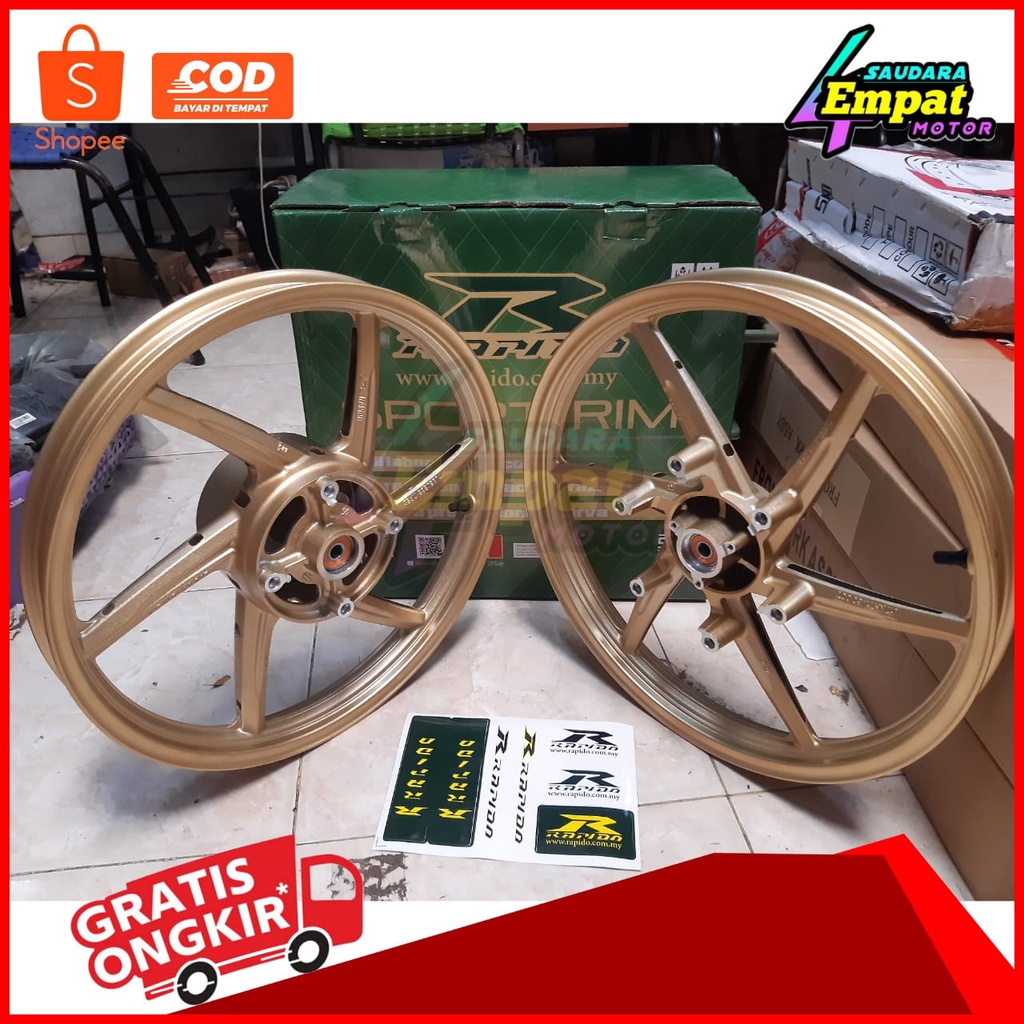 Jual VELG Racing RAPIDO 601 SUPRA GTR 160/160 ORIGINAL | Shopee Indonesia