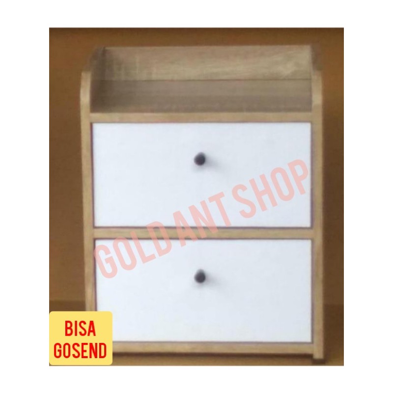 Jual Meja Laci Nakas Minimalis / Meja Samping Kamar Tidur Laci Rel Laci ...