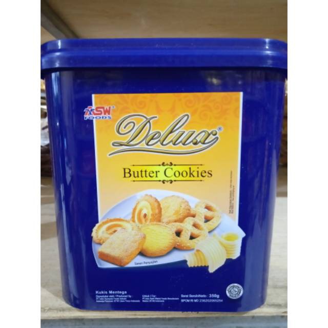 Jual DELUX BISC BUTTER COOKIES 350G | Shopee Indonesia