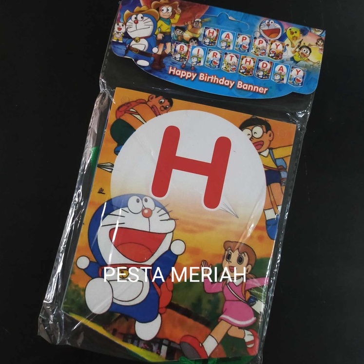 Jual BANNER DORAEMON / BANNER HAPPY BIRTHDAY DORAEMON / BANNER HBD ...