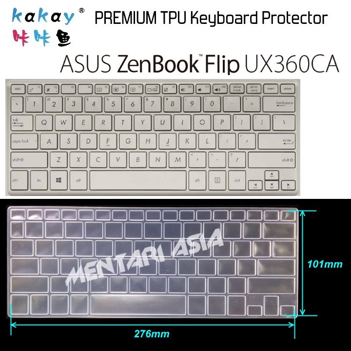 Jual Keyboard Protector ASUS ZenBook Flip UX360 - KAKAY PREMIUM Clear | Shopee Indonesia