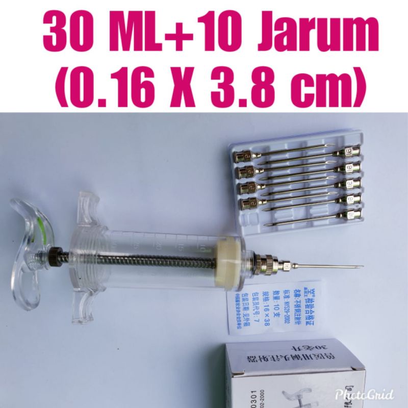 Jual spuit mika - spoit hewan - spoit sapi - suntikan kambing 30ml alat ...