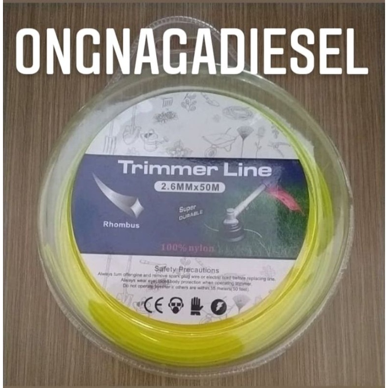 Jual Trimmer Line Senar Potong Rumput 50Mm | Shopee Indonesia