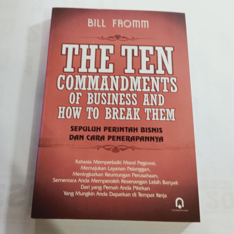 Jual Buku ORI The Ten Commandments Of Business And How To Break Them ...