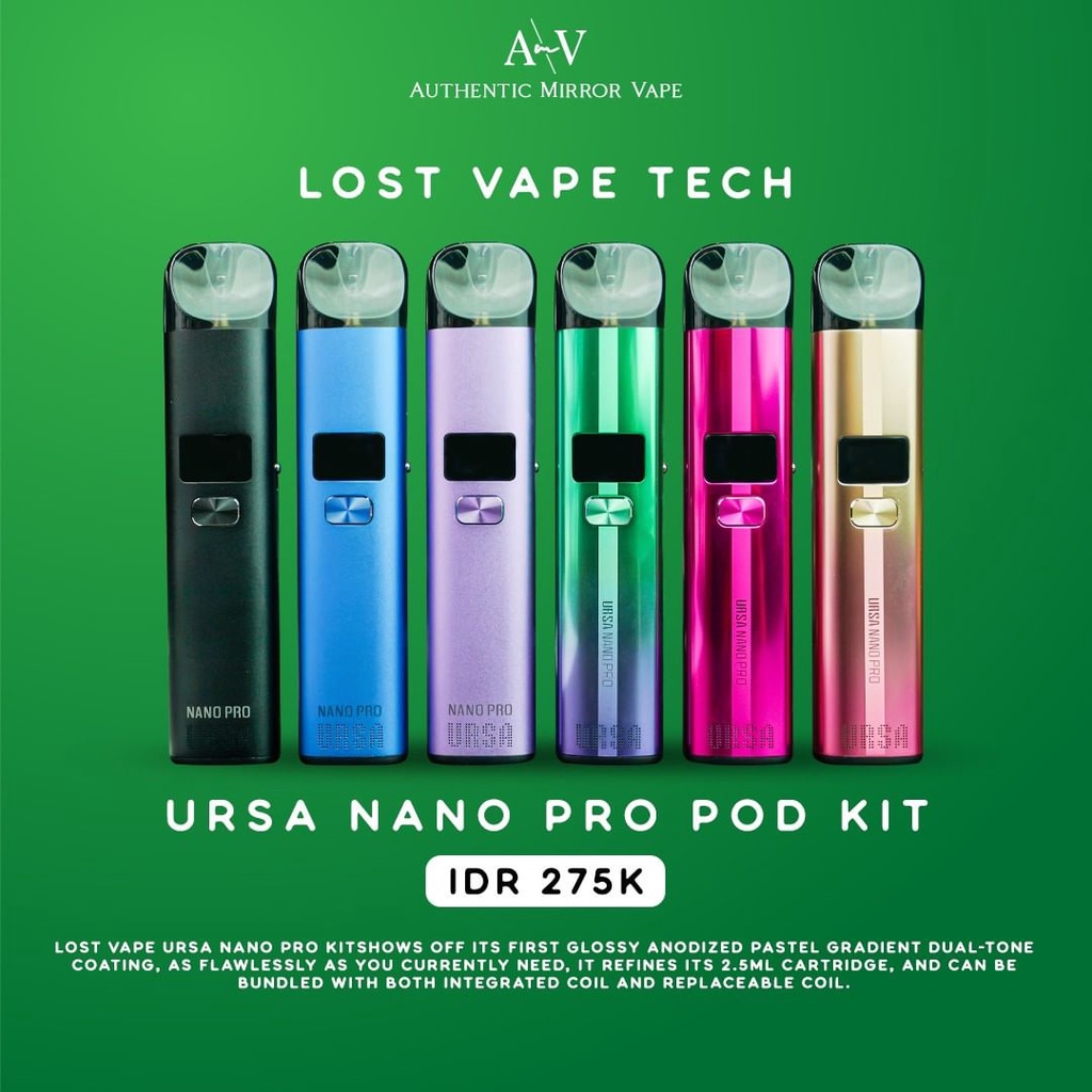 Jual Ursa Nano PRO 25W Pod Kit 100% Authentic by Lost Vape - PS ...