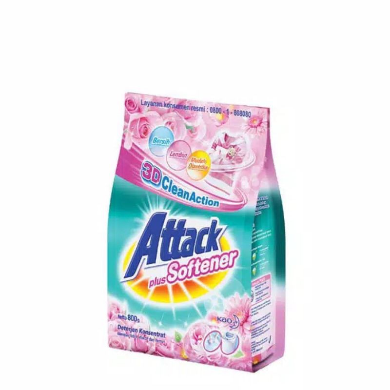 Jual Detergent Attack Plus Softener 800 gr | Shopee Indonesia