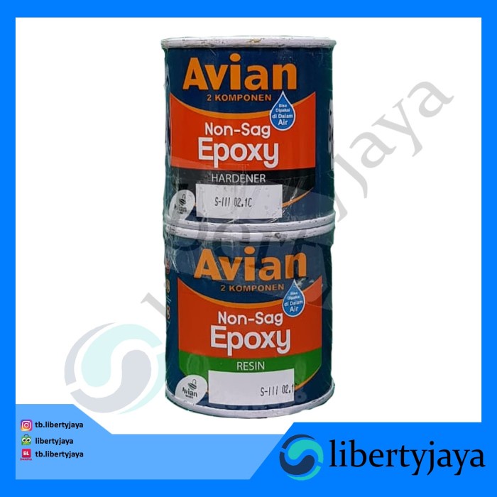 Jual Lem Epoxy Non-Sag 400 x 2 Komponen Resin & Hardener AVIAN | Shopee ...