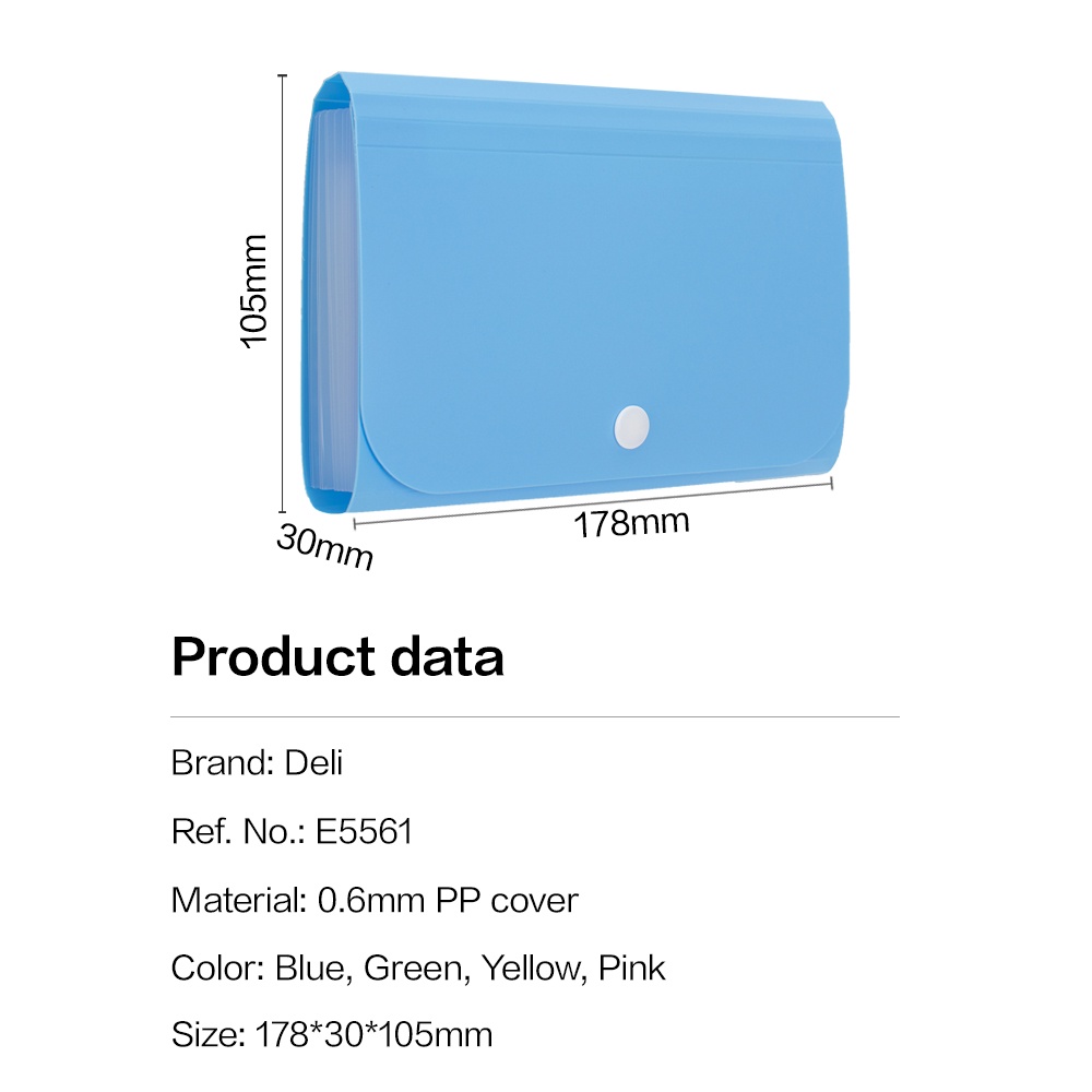 Jual Deli Expanding File A6 12 Pembagi dengan tab index untuk ...