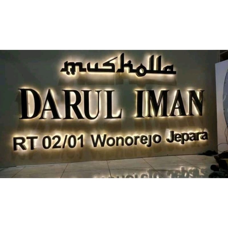 Jual Huruf Timbul Stainless Shadow / Huruf Backligt Stainless Atau ...