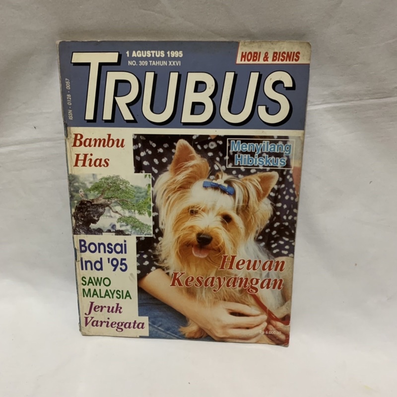 Jual Majalah Trubus No.309 1 Agustus 1995 edisi Hewan Kesayangan ...