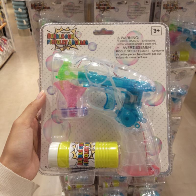 Jual bubble gun pistolet a bulles miniso | Shopee Indonesia