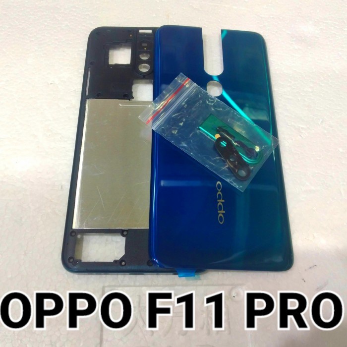 Jual kesing housing casing full set oppo f11 pro bezel + backdoor ...