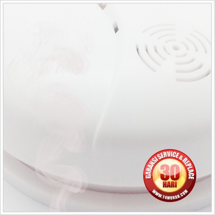 Jual Promo Terjangkau WIRELESS SMOKE DETECTOR, 433 MHZ, ALARM ...