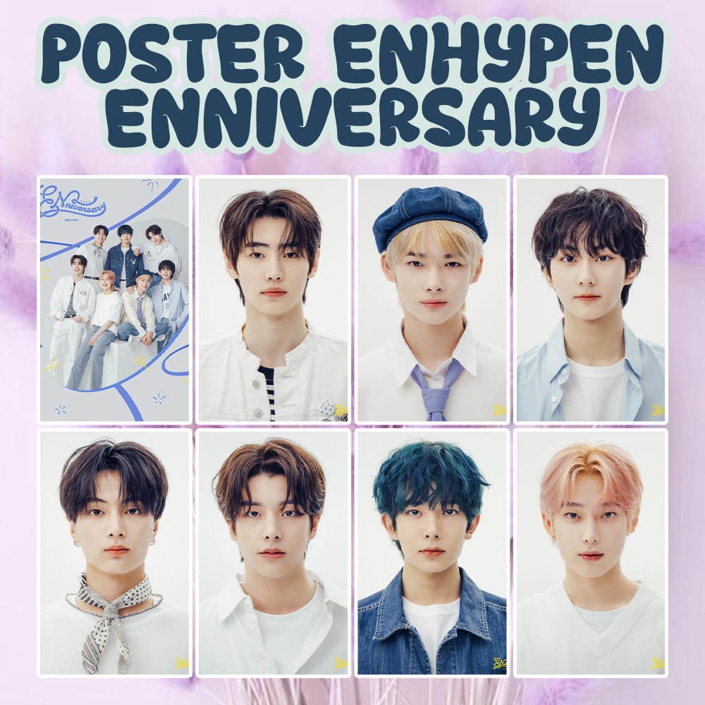 Jual Poster ENHYPEN ENNIVERSARY | Poster Kpop A4 A5 A6 Murah Murah ...