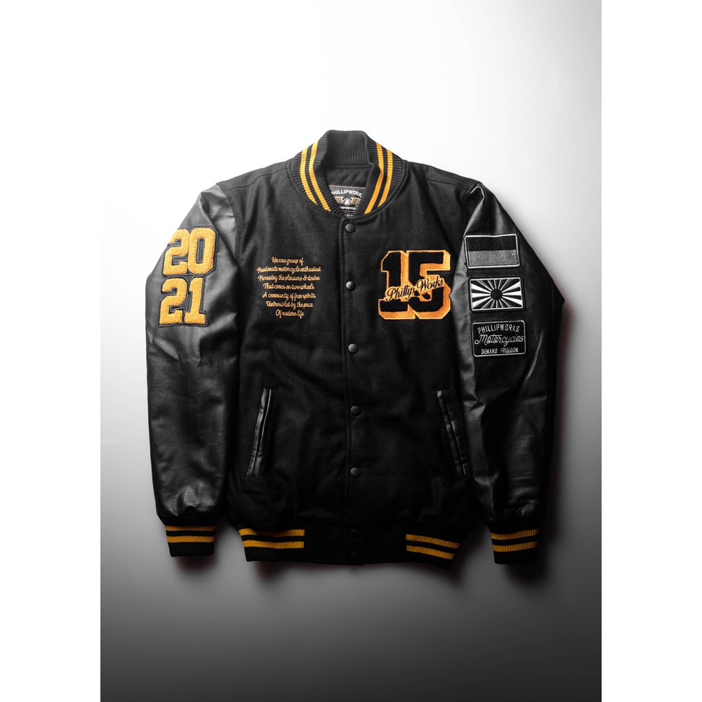 Jual PHILLIP WORKS ORIGINAL VARSITY JACKET Varsity High School - JAKET ...