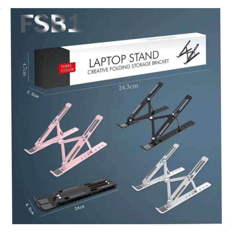 Jual {PAH} FSB1 Laptop Stand Holder Universal Folding Laptop | Shopee ...
