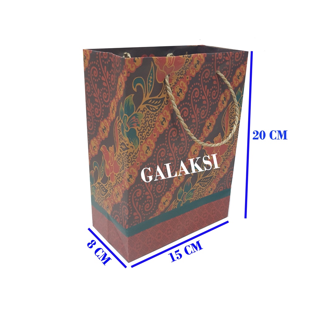 Jual PAPER BAG TAS KERTAS BATIK MINI 15 X 8 X 20 CM | Shopee Indonesia