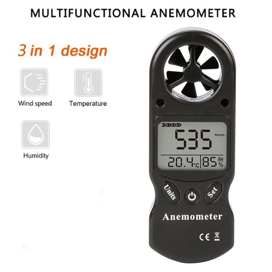 Jual Anemometer Termometer Higrometer Digital Mini 3in1 TL300 | Shopee ...