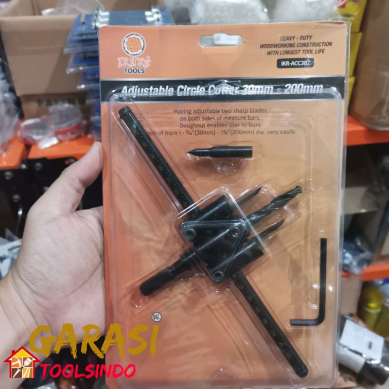 Jual mata bor circle cutter 30 - 200 ml mata bor holesaw jangka mata ...